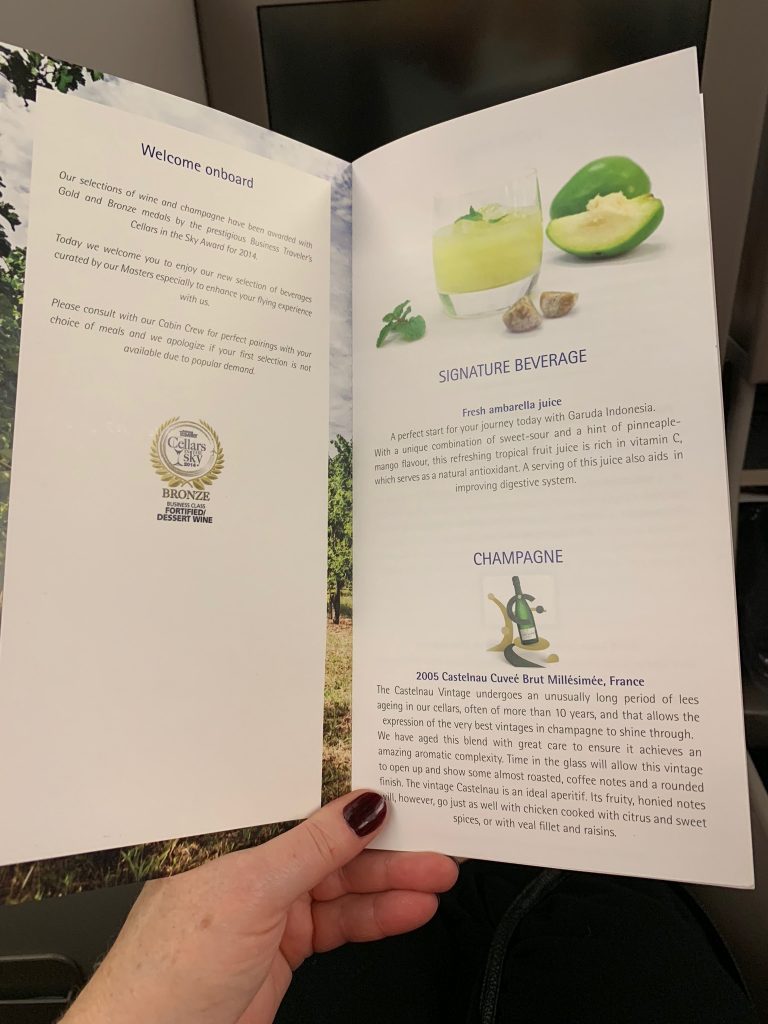 Garuda Indonesia B777 Business Class Review London to Bangkok