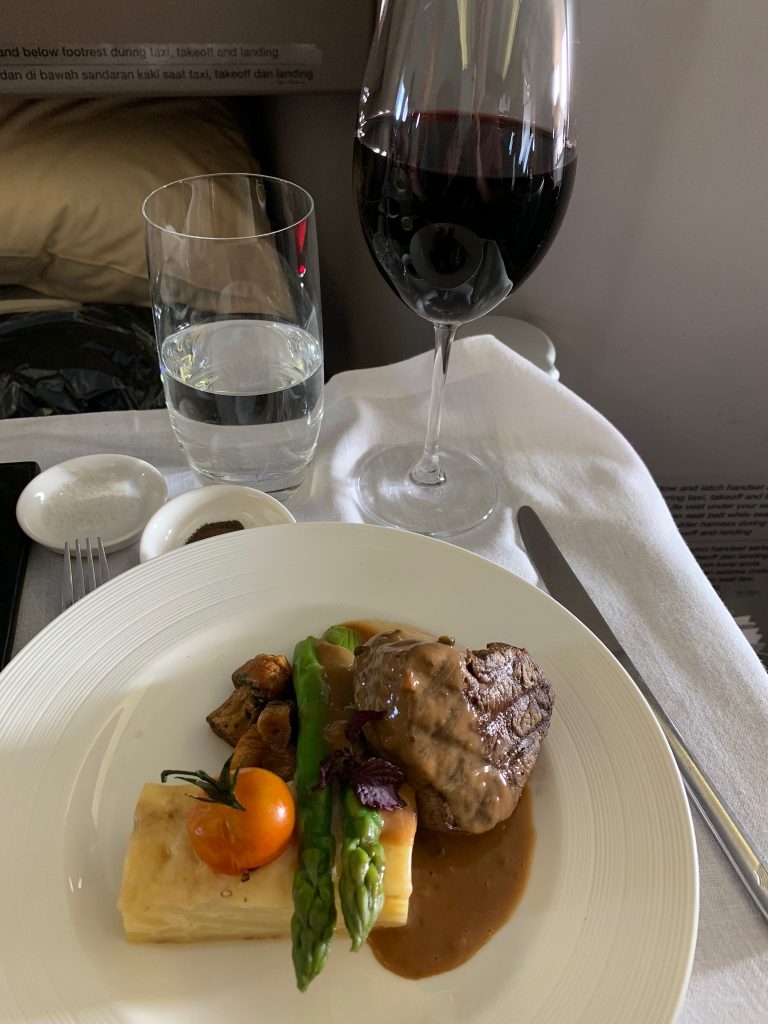 Garuda Indonesia B777 Business Class Review London to Bangkok