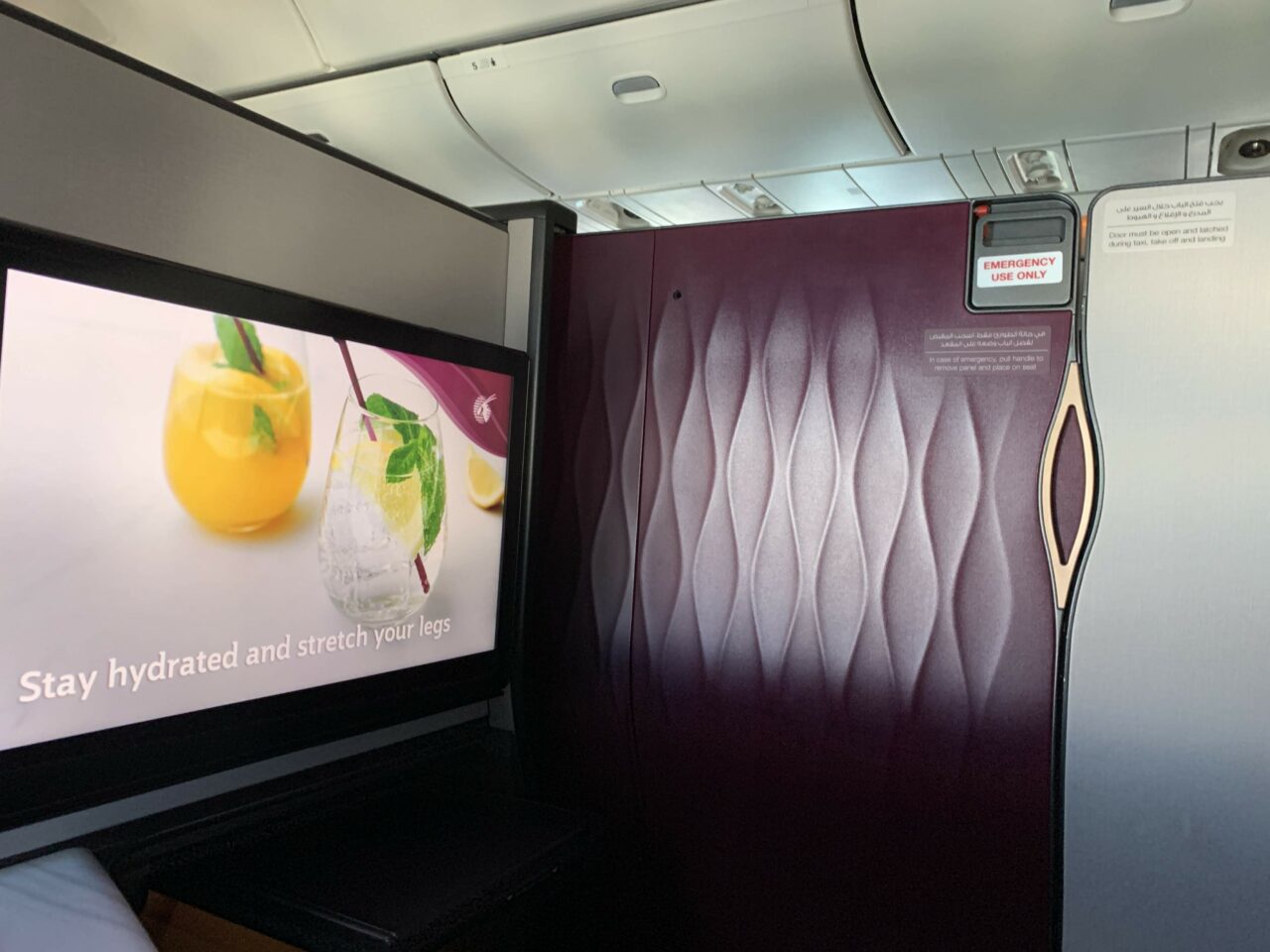 Qatar Airways B777-300ER Business Class Review – Teetotal!