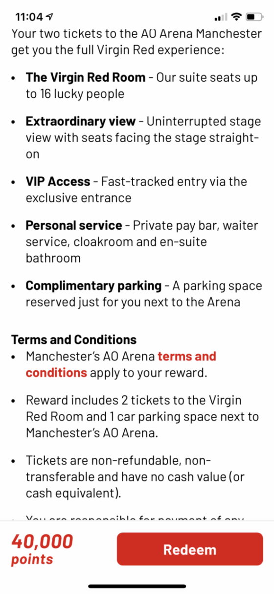 Review: Using Virgin Atlantic or Red Points (miles) for the Virgin Red ...