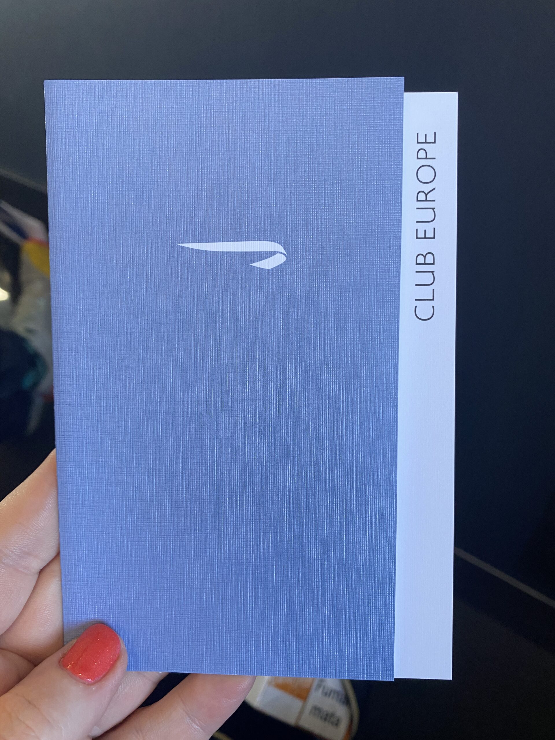 New Club Europe meals: British Airways A320 Neo Club Europe Heathrow to ...