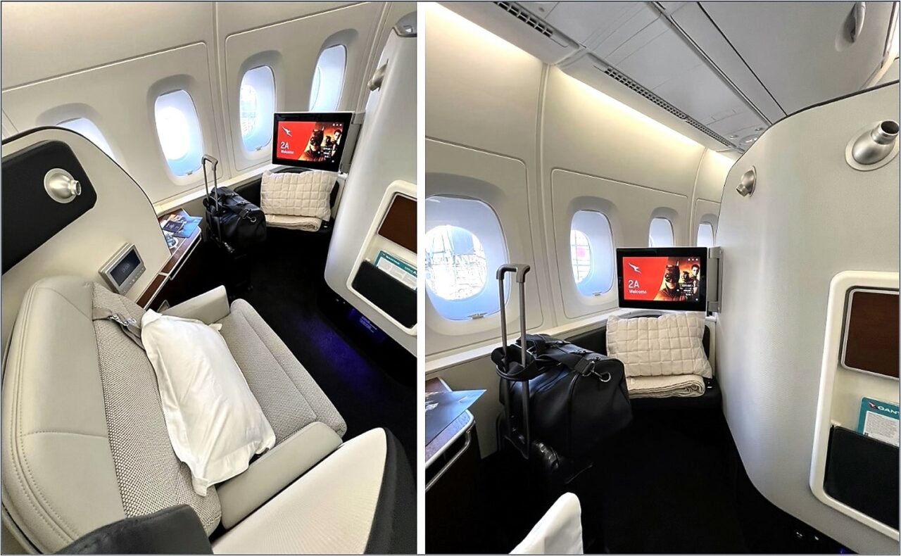 READER REVIEW: Qantas QF1 First class Sydney to Singapore - Turning ...