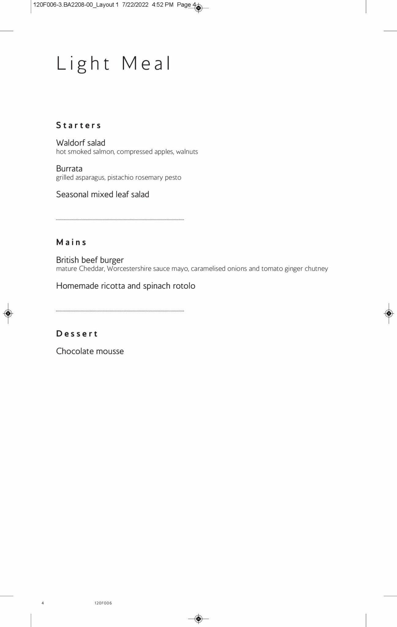 NEWS: First look at British Airways new improved first menu in reality ...