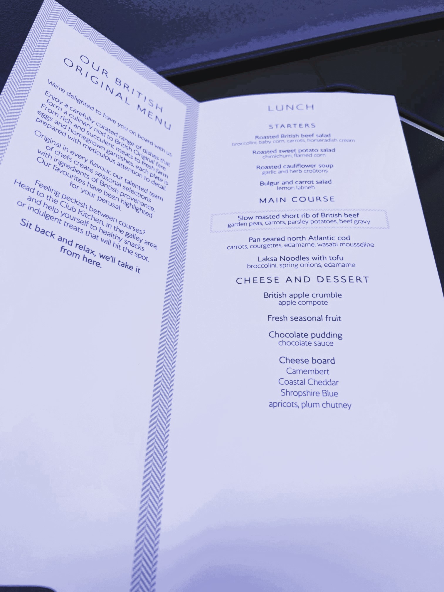 NEWS: BA new Club World meals first look onboard, BA adds new feature ...