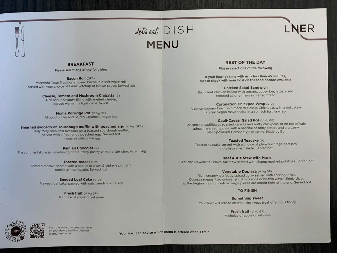 REVIEW: First class long distance on LNER and Avanti West Coast Trains ...