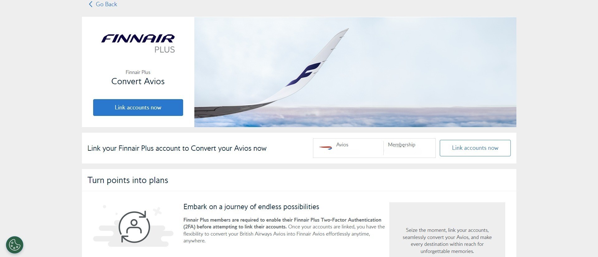How to link your British Aiways Executive Club and Finnair Plus ...