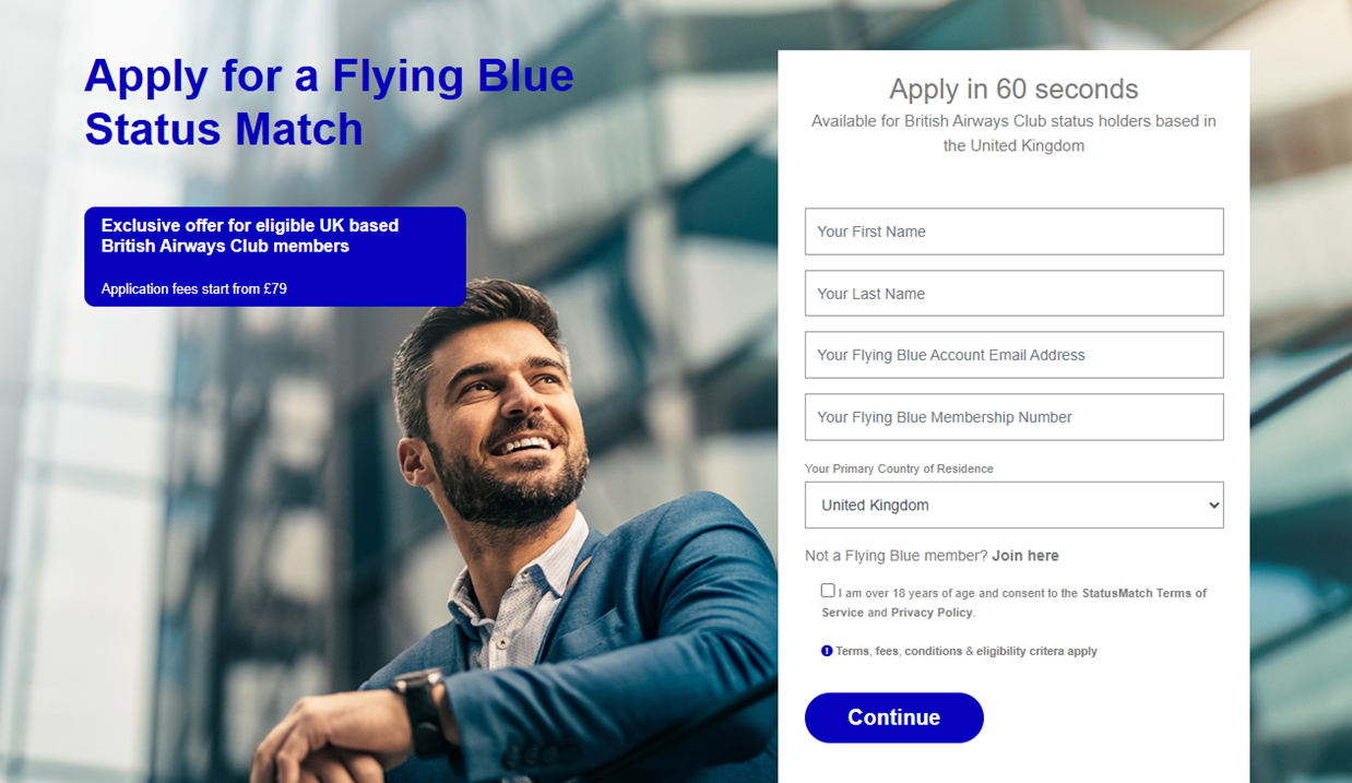 British Airways to Flying Blue Status Match: Worth it in 2026?